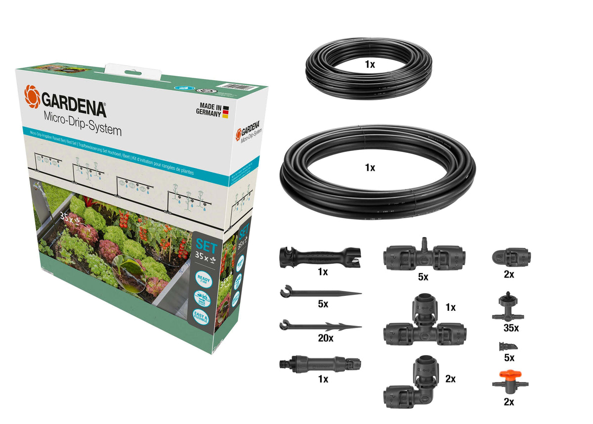 Gardena Micro-Drip Start Set for raised beds (35 Plants)